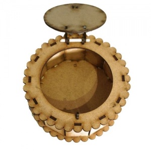 3D MDF Victorian Round Box Kits